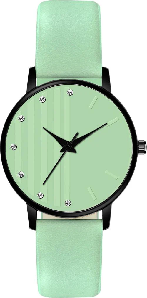 Buy DAINTY Green Dial Green Strap Analog Watch For Girls Online at Best ...