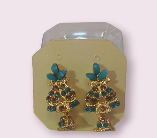 Buy Oviya Copper Gold Plated Ruby Earrings For Women & Girls Online at ...