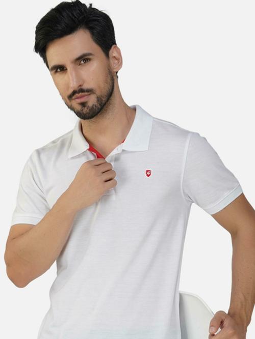 Buy XFOX Solid Men Polo Neck Navy Blue T-Shirt--- Online at Best Prices ...