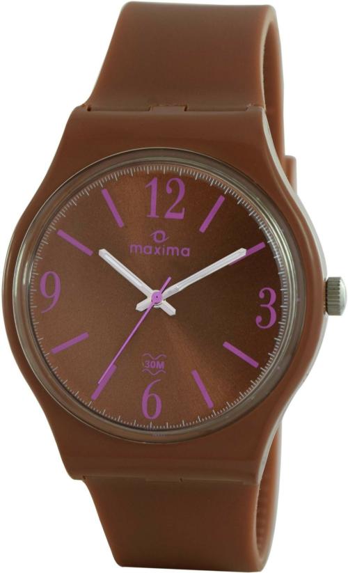 Buy Maxima Analog Brown Dial Brown Strap Watch For Men (39054PPGW ...