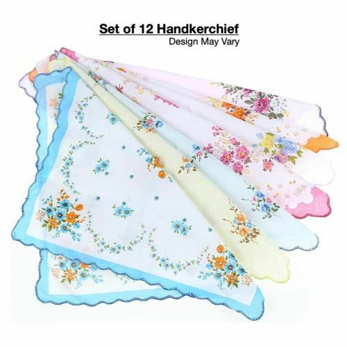 Buy BADLOOK LADIES & GIRLS COTTON HANKY WITH BEAUTIFULL FLOWER PRINT ...