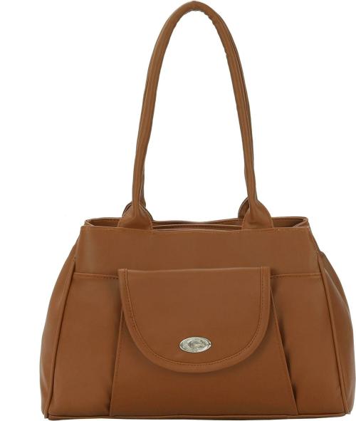 Buy Semiize Women Tan PU Shoulder Bag Online at Best Prices in India ...