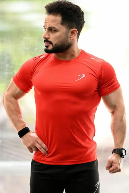 Buy Fuaark Aero Sports and Gym Tshirt Red Online at Best Prices in ...