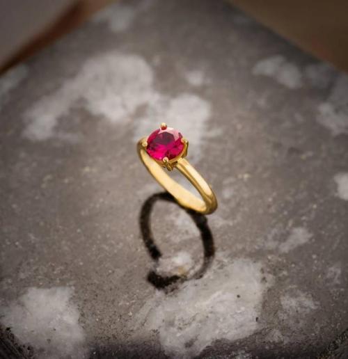 Buy Chopra Gems & Jewellery Brass Ruby Manik Ring (Men and Women ...