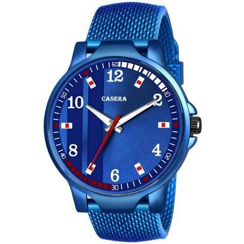 Buy Casera Blue Rubbers Strap Analog Watch for Men (Pack of 1) Online ...