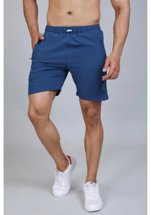 Buy ETHAN Mens Plain Solid Running Gym Exercise Shorts Blue Online at ...