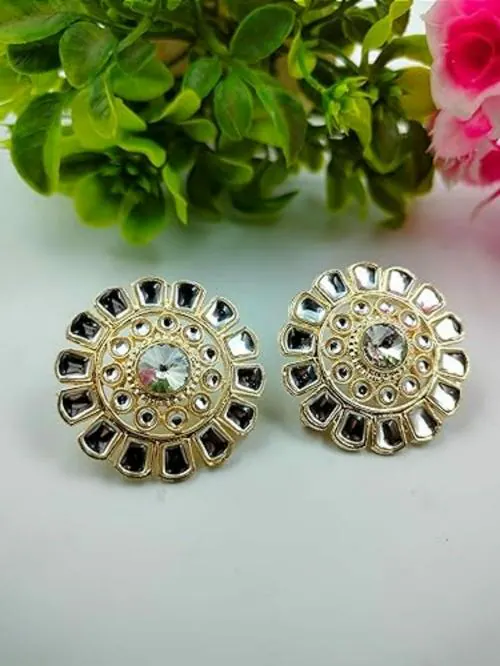 Buy Divisha - Resplendent RWW Stud Earrings - Timeless Beauty and ...