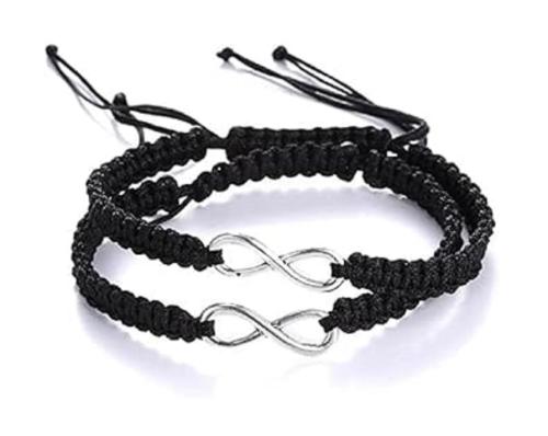 Buy Rudrakshi Craft Jewellery Infinity Black Thread bracelet Nazar ...