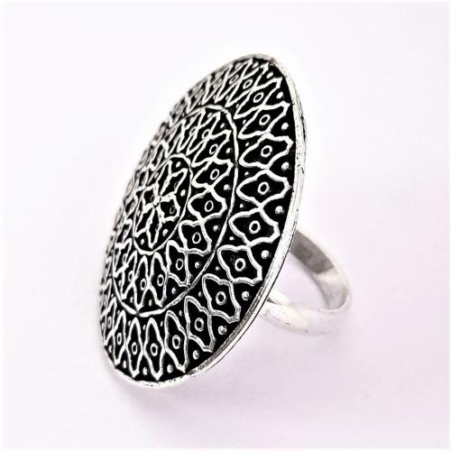 Buy Yash Jewels Emporium Silver-Plated Brass Classic Ring for Women ...
