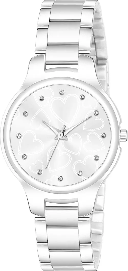 Buy HRV Silver Dial Silver Strap Analog Watch For Women Online at Best ...