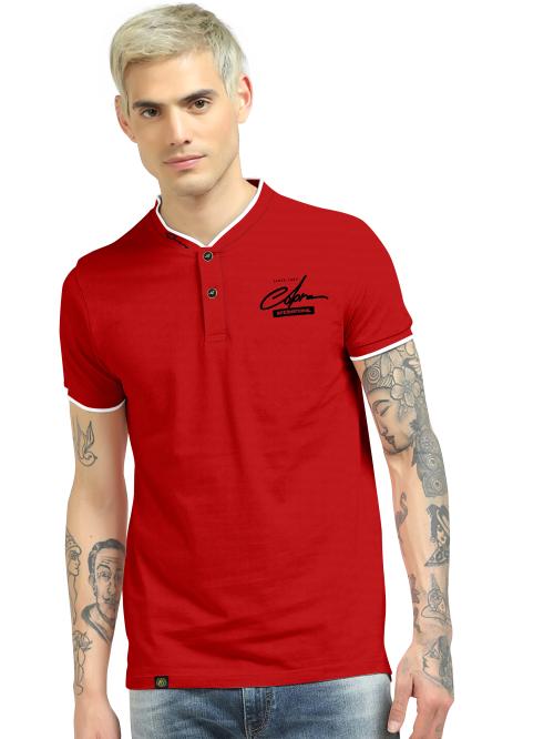 Buy AJ BROTHERS Men's Cotton Henley Short Sleeve Casual 3D Print ...