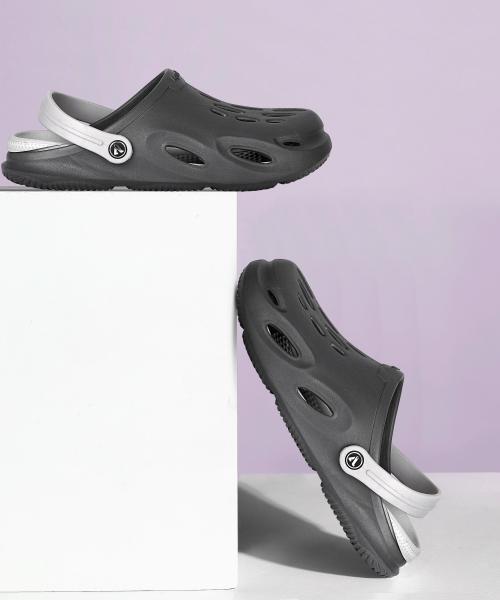Buy Aqualite Dark Grey & Light Grey Clogs For Men Online at Best Prices ...