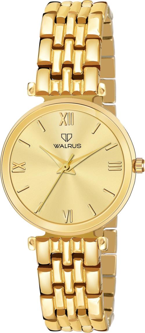 Buy Walrus Analog Gold Dial Gold Strap Watch For Women Online at Best ...