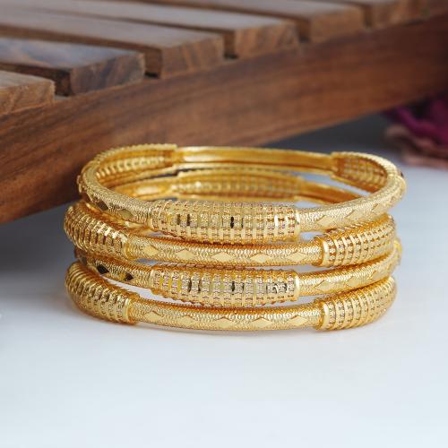 Buy Mansiyaorange Four Golden Plated Bangle Bangdi Chudi for Women ...