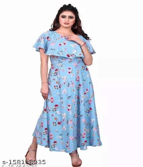 Buy PRIJHON Stylish Trendy Fashionable Attire Frocks | College Party ...