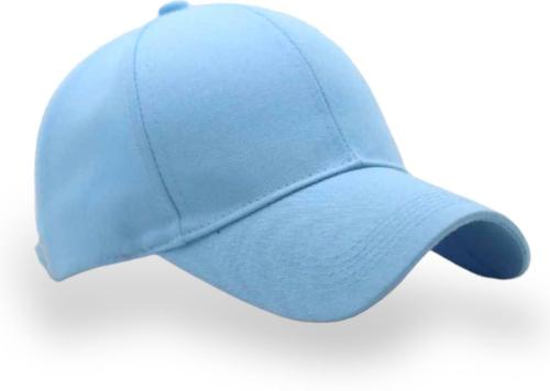 Buy FINE SPORTS Light Blue Solid Cotton Sports Cap - Free size Online ...