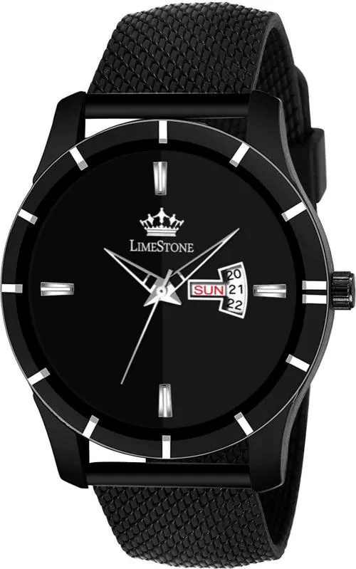 Buy LIMESTONE Analog Black, Grey Dial Black Strap Watch For Men (LS2933) Online at Best Prices ...