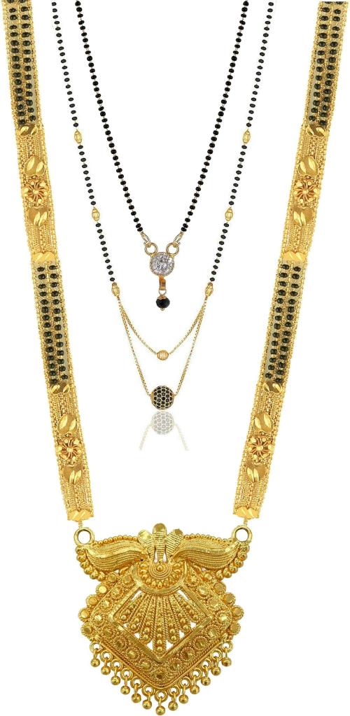 Buy Brado Jewellery Gold Plated Brass Gold Chain Tanmaniya for Women ...