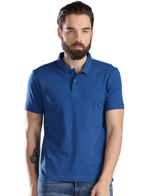 Buy Fastoche Men Blue Polo Tshirt - 40 Online at Best Prices in India ...