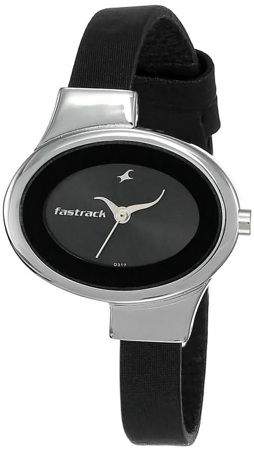 Buy Fastrack Analog Dial Black Band Black Economy Watch-Nm6015Sl02 For ...