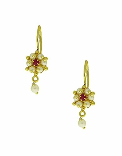 Buy Anuradha Art Jewellery Gold Plated Traditional Clip On Bugadi Earrings (Women) Online at ...