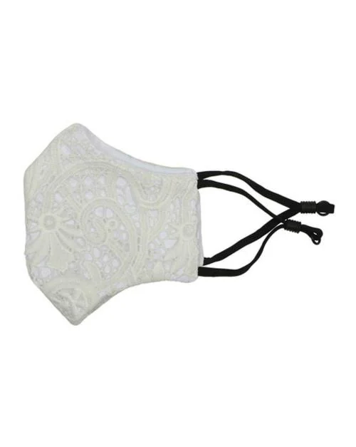 Buy Bokoka Women White Lace Net Masks (Free Size) Online at Best Prices ...