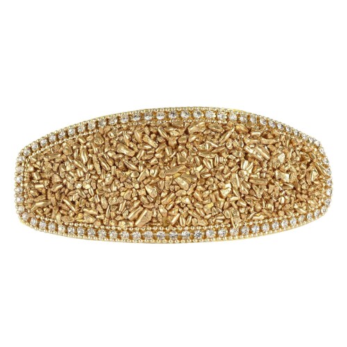 Buy Yumi Women's Handcrafted Back Center Clip (Golden) Online at Best ...