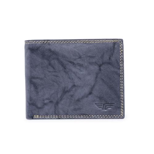 Buy Red Tape Men Navy Leather Two Fold RFID Wallet Online at Best ...