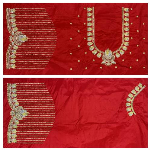 Buy VLipcartz TRADITIONAL COLLECTION NECKLACE DUCK EMBROIDERY DESIGN ...