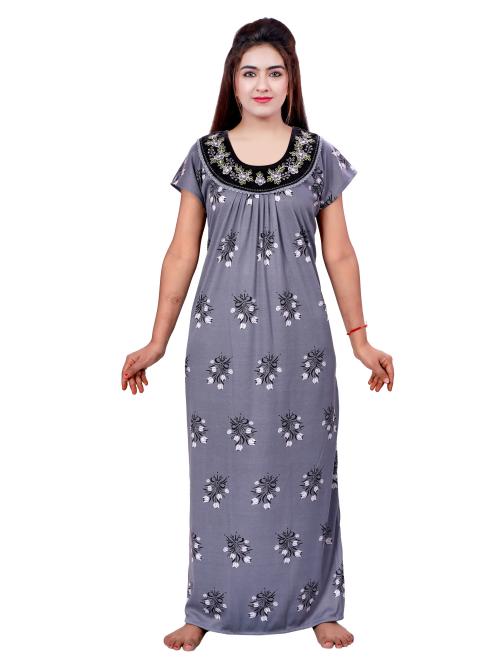 Buy NACNO Women's Hosiery Cotton Nighty/Maxi/Nightgown cotton Night ...