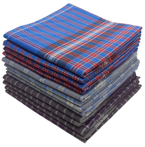 Buy Concerto Men's Cotton (Checks - Classic Range) Handkerchief ( Pack ...