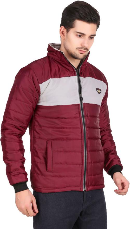 Buy Christy World Men Maroon Quilted Jacket Online at Best Prices in ...