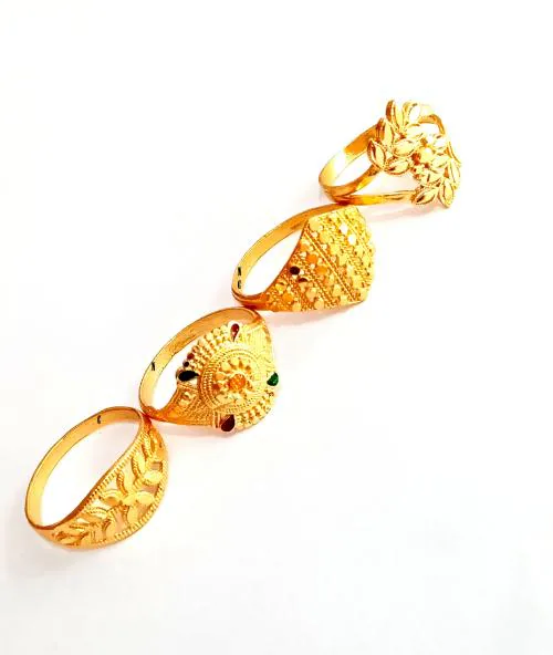 Buy NC - NAWAB COLLECTION Trendy Stylish Ring Combo set For Women and ...