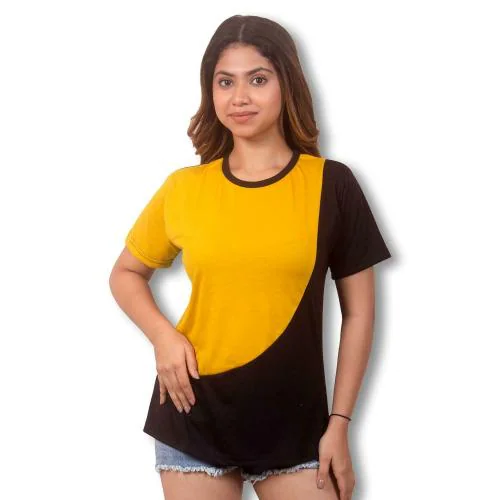 Buy Vastmal Women Regular Fit Cotton Blend Round Neck Half Sleeve ...