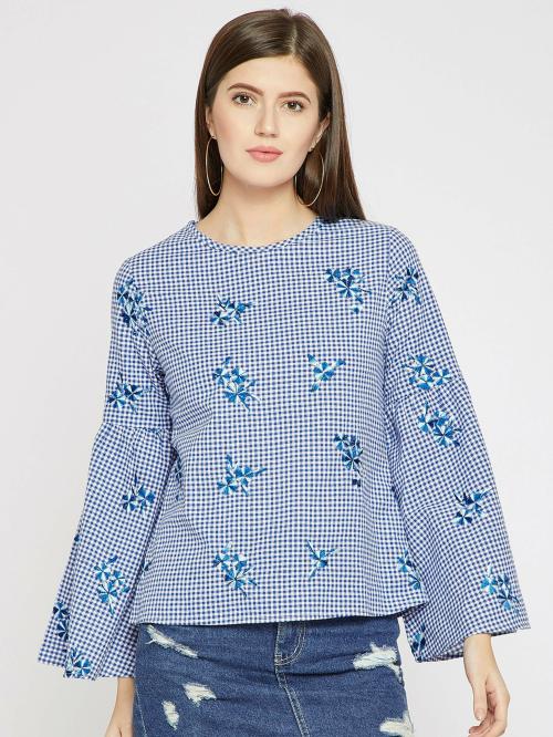Buy Rare Women Blue Printed Top Online at Best Prices in India - JioMart.