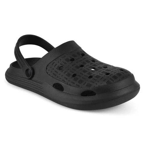 Buy Paragon Black Easy-to-wear Easy-to-wash Lightweight Clogs for Men ...