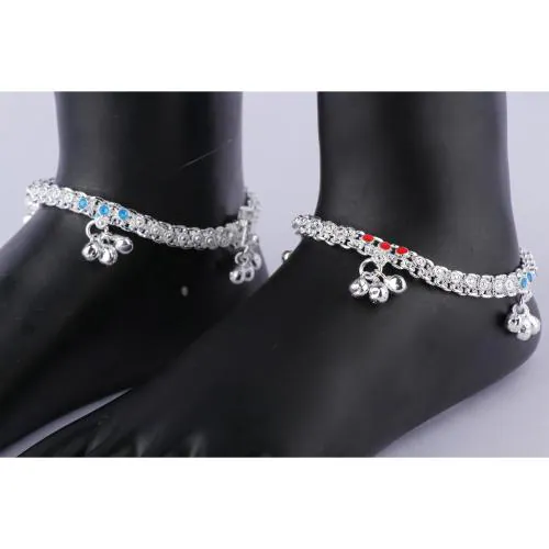 Buy SRRE 9.5.inch Girls/women Strang Metal Anklets Online at Best ...