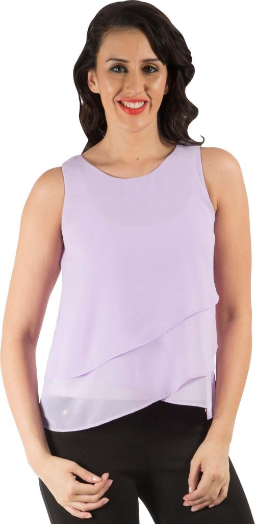 Buy 109F Women Purple Solid Polyester Top Online at Best Prices in ...