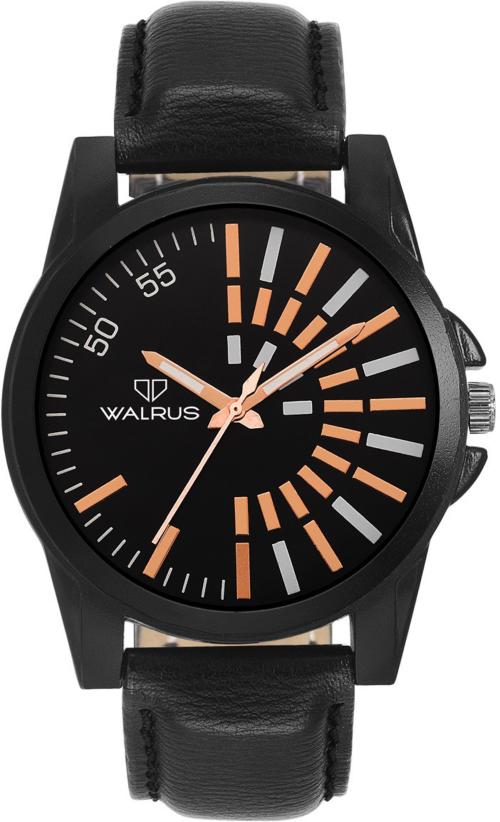 Buy Walrus Analog Black Dial Black Strap Watch For Men Online at Best ...