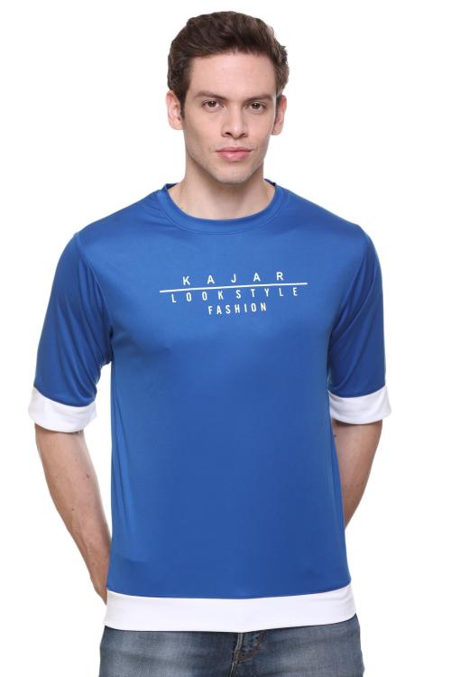 Buy Kajar Dot Knit Fabric Sports Tshirt Online at Best Prices in India ...