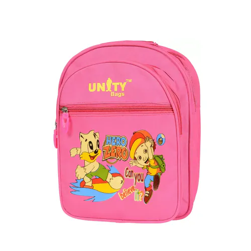 Buy Unity Bags Cartoon Print Kids School Bag for Boys / Girls- Pink ...