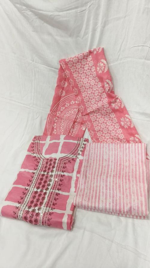 Buy VIBRANCE Women's Rayon Cotton Unstitched Salwar Suit Dress Material ...