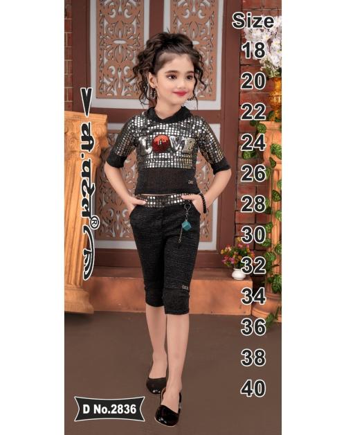 Buy Fast Forever Girls Stylish and Elegant Top & Capri Set Outfit for ...