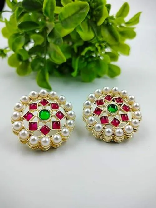 Buy Divisha - Resplendent RWW Stud Earrings - Timeless Beauty and ...