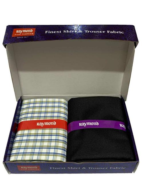 Buy Raymond Cotton Shirt & Trouser Fabric in Moments Box Packing (Shirt ...
