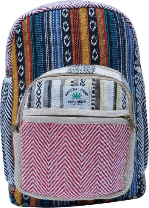 Buy PURSEO 3 L Backpack All Natural Handmade Multi Pocket Hemp Backpack ...
