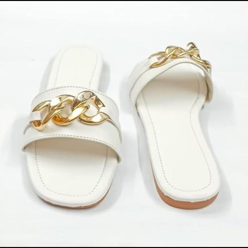 Buy Dazi Lifestyle Elegant Comfortable Chain Slipper/Flat for Women ...