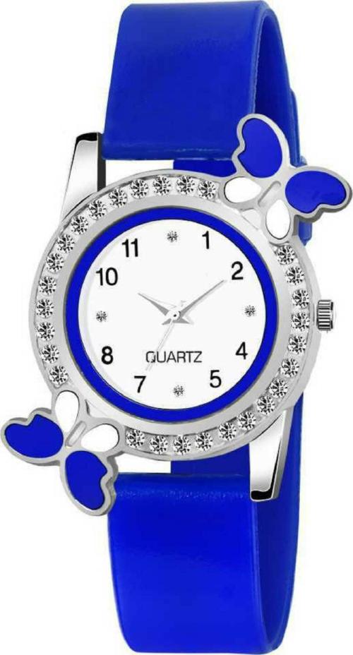 Buy Amience Analog White Dial Blue Strap Watch For Girls Online at Best ...