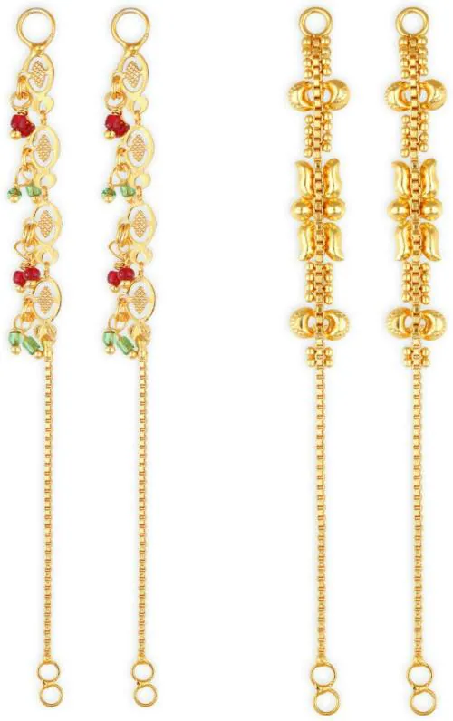 Buy Vighnaharta Alloy Ear Thread For Women And Girls (Pair Of 2) Online ...