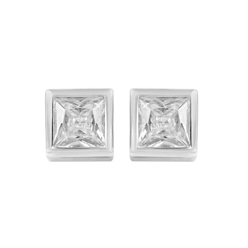 Buy 925siller Sterling Silver Square Shape Classy Tops Online at Best ...